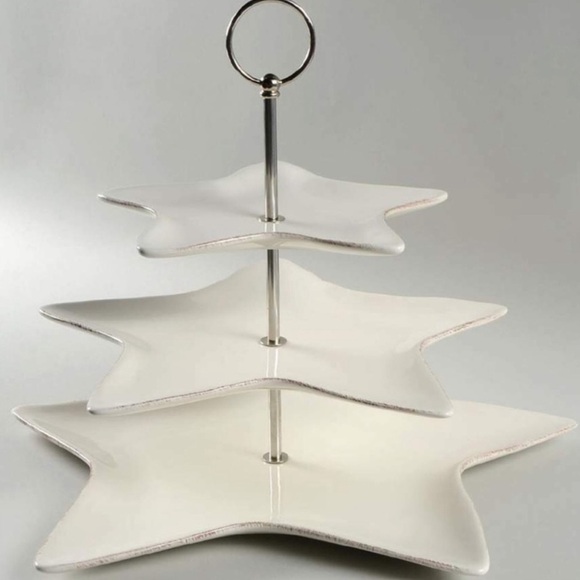 Pottery Barn | Dining | Pottery Barn Star Tiered Plate Set Three Tiered ...